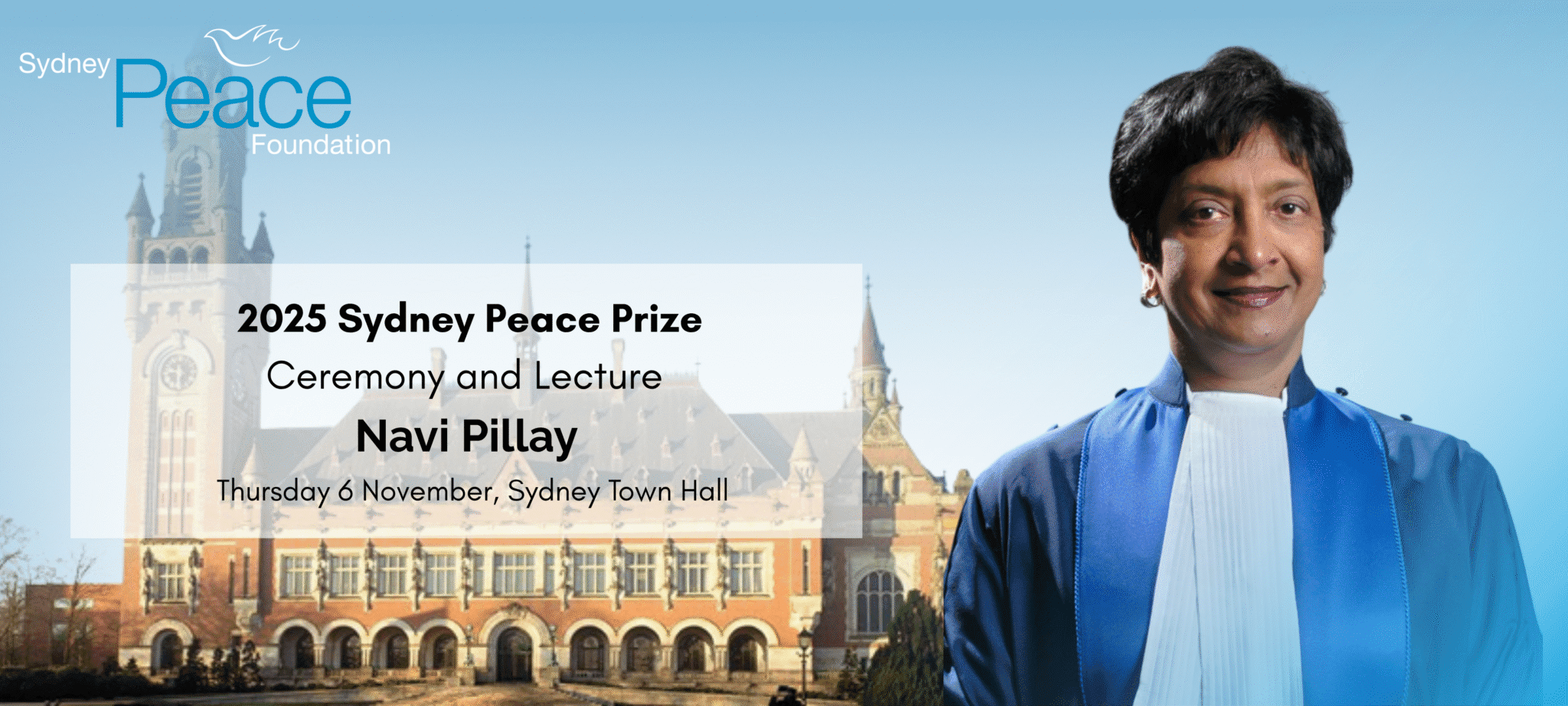 Sydney Peace Prize Lecture and Award Ceremony - Sydney Peace Foundation